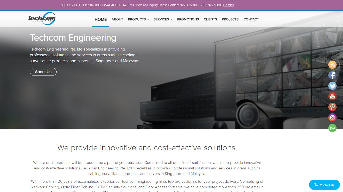 Techcom Engineering Pte. Ltd | CCTV Camera Singapore - Litetopia Techcom Engineering Pte. Ltd | CCTV Camera Singapore - Litetopia